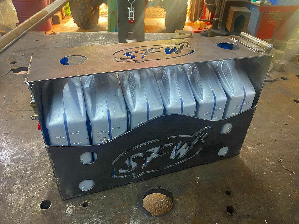 6 Quart oil caddy – Sinister Fab Worx