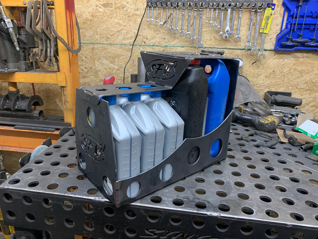 Oil storage rack 2- Gallon 6- Quarts – Sinister Fab Worx